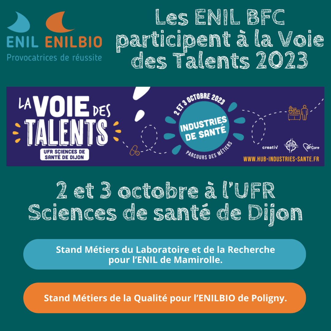 Les ENIL BFC participent à la Voie des Talents 2023 à Dijon le 2 et 3 ...